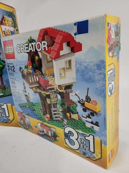 (2) Lego Creator Sets: Family House & Treehouse - Black And Gold Auctions