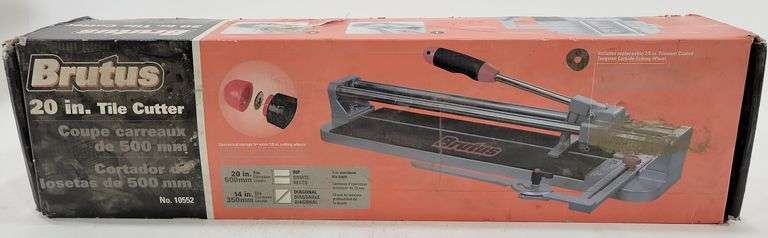 Brutus 20" Tile Cutter - Black And Gold Auctions