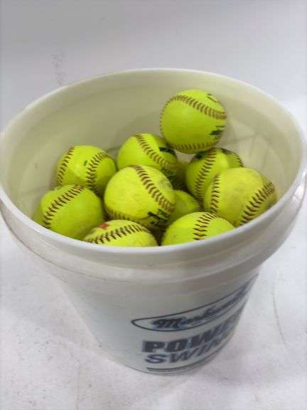 Bucket of Soft Balls - Black And Gold Auctions