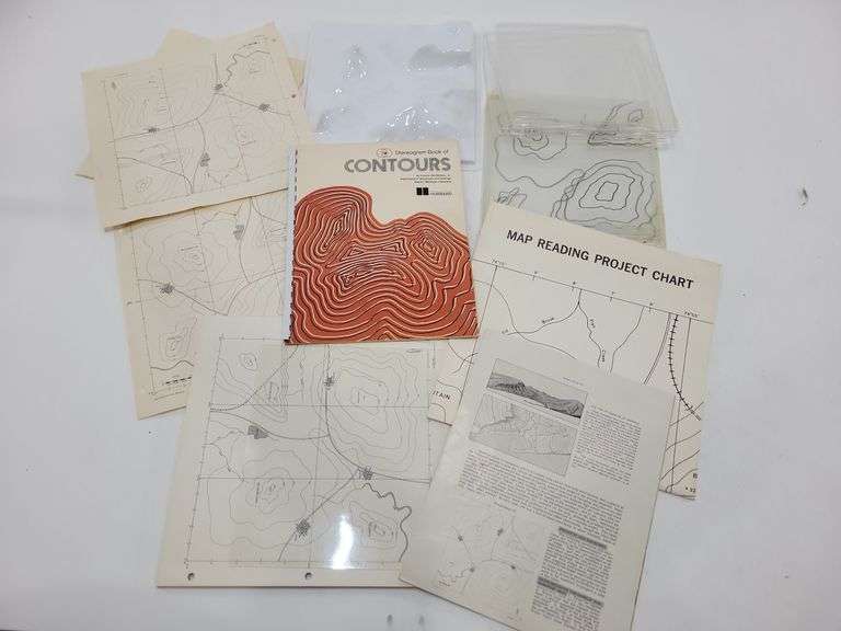 Stereogram Book of Countours, Map Reading Project Chart, & More - Black ...