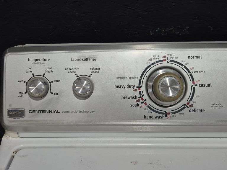 Maytag Centennial Top-Load Washing Machine - Black And Gold Auctions