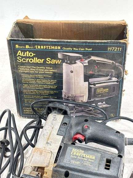 Craftsman Auto Scroller Saw W/ Extra Blade - Black And Gold Auctions