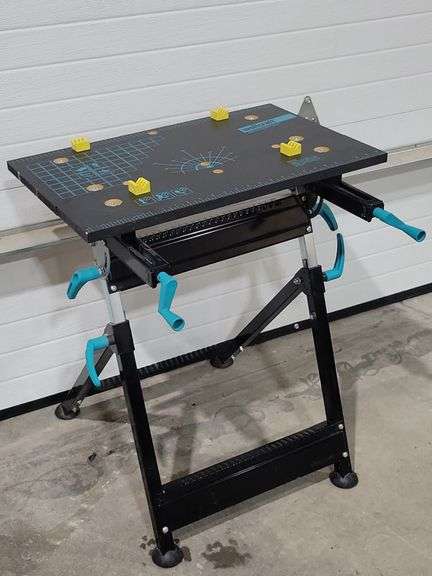 Wolfcraft Master 600 Foldable Workbench - Black And Gold Auctions