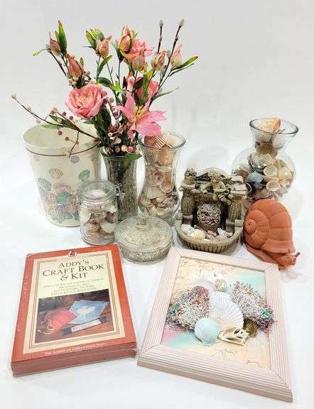 Sea Shells, Terracotta Snail, Vases, Cherub Decor, & More - Black And ...