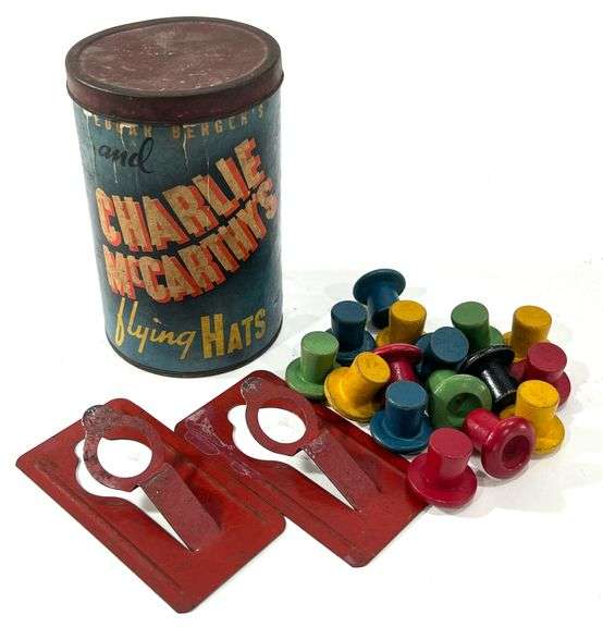 Vintage 1938 Charlie McCarthy’s Flying Hats Game - Black And Gold Auctions