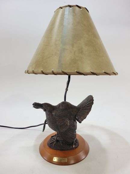 Shouting Tom Turkey Lamp (See Description) - Black And Gold Auctions