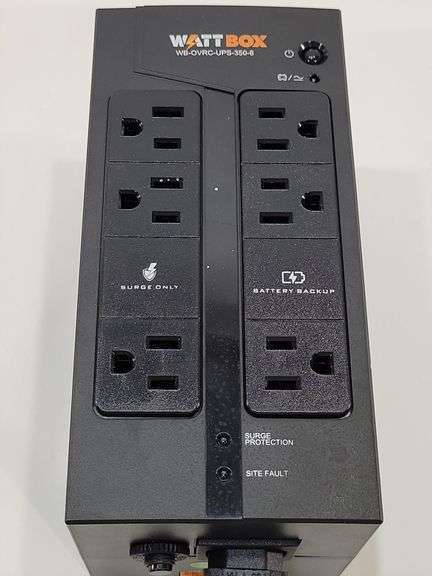 WattBox 6-Outlet Surge Protector - Black And Gold Auctions