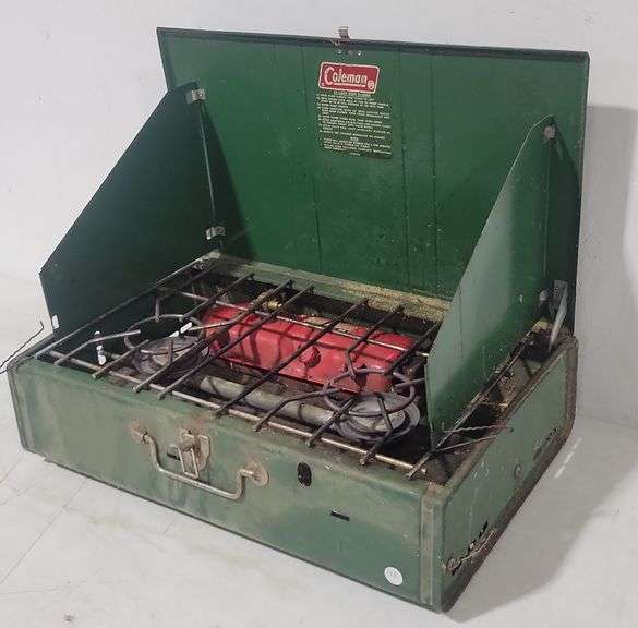 Coleman 413G 2-Burner Camping Stove - Black And Gold Auctions