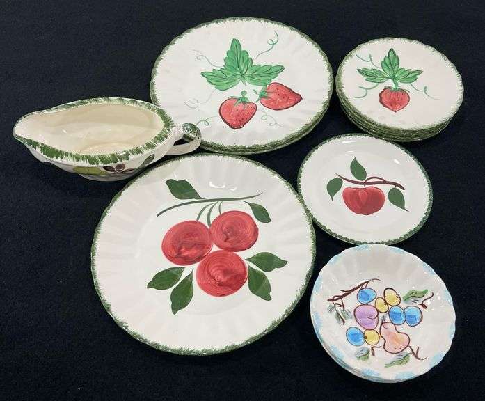Blue Ridge Pottery HandPainted Dishes - Crab Apple / Fruit ...