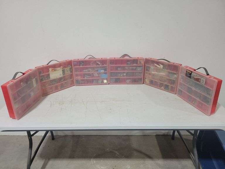 (6) Workforce 18-Compartment Organizer W/Hardware - Black And Gold Auctions