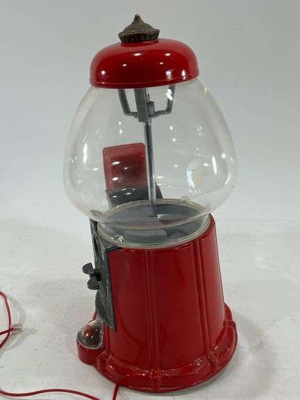 Vintage Carousel Gumball Telephone Machine - Black And Gold Auctions