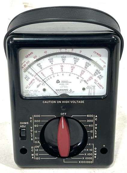3030 TRIPLETT Model 630 Analog Meter - Black And Gold Auctions