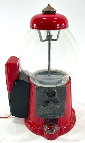 Vintage Carousel Gumball Telephone Machine - Black And Gold Auctions