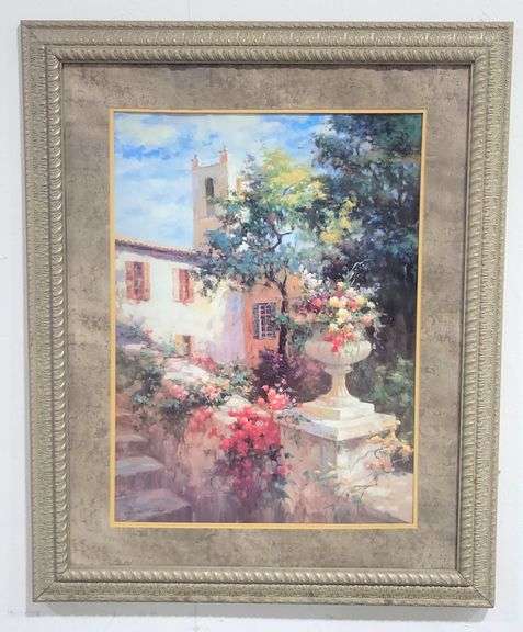 Framed Vail Oxley Print - Black And Gold Auctions