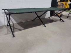 Bass Pro Shops Big Outdoorsman XL Foldable Cot - Black And Gold Auctions