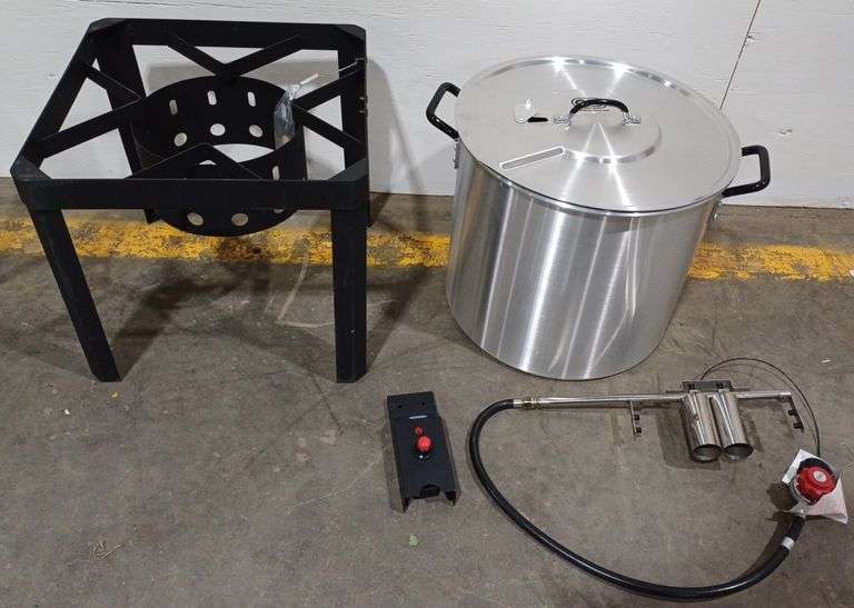 Outdoor Gourmet 60 Qt. Boiling Kit - Black And Gold Auctions