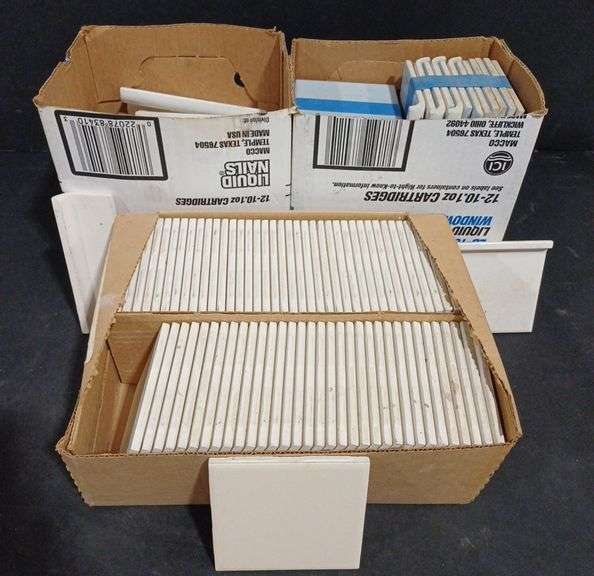 (3) Boxes of Tile - Black And Gold Auctions