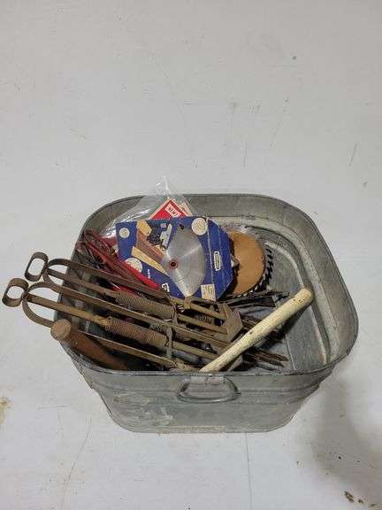 (3) Gopher Traps & Random Assorted Hand Tools & VTG Craftsman 10-inch ...