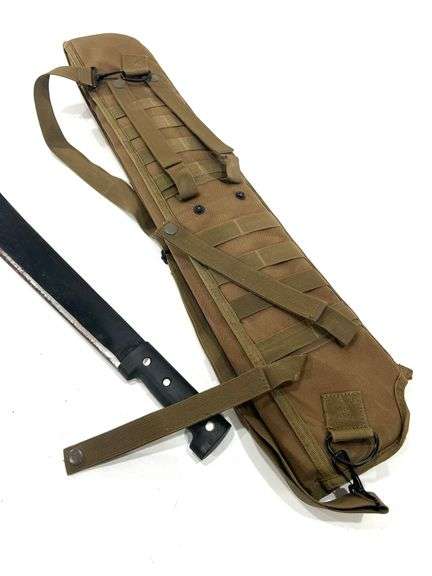 18” Machete w/ Case - Black And Gold Auctions