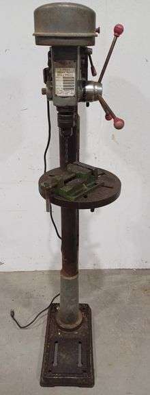 Buffalo Machine Tools 5 Speed Heavy Duty Drill Press - Black And Gold Auctions