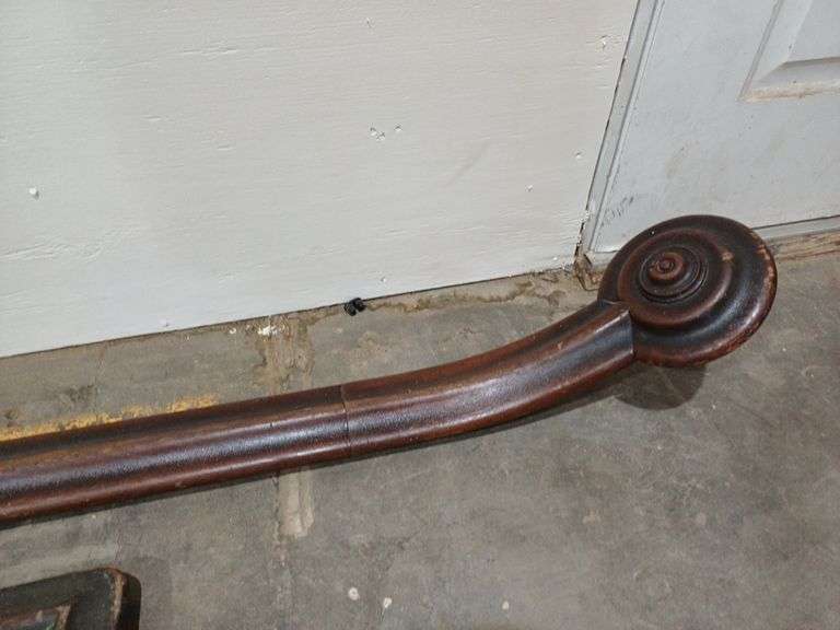 Antique (15 ft L) Walnut Bannister/Railing Disassembled Set - Black And ...