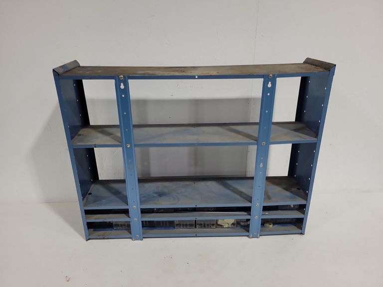 Metal Storage Shelf W/20-Drawer Hardware Storage - Black And Gold Auctions