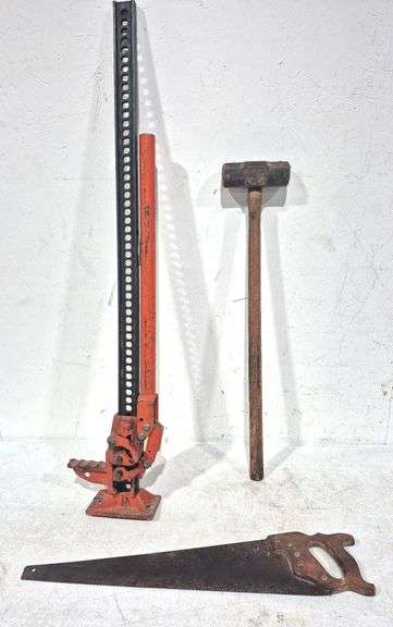 Jackall Jack, Sledge Hammer, & Hand Saw - Black And Gold Auctions