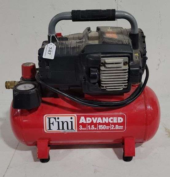 Fini Advanced 3-Gallon 150 PSI Portable Electric Hot Dog Air Compressor ...