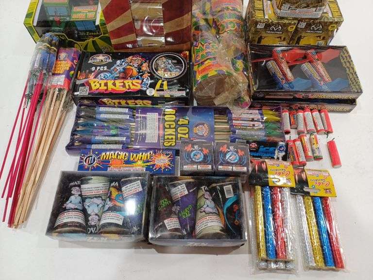Large Fireworks Assortment! - Black And Gold Auctions