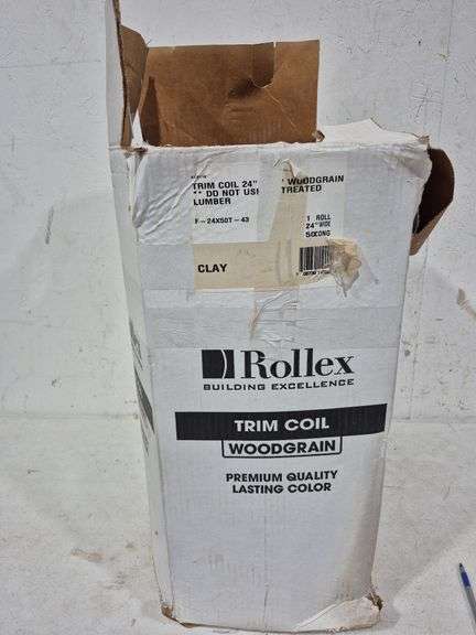 Box Of Rollex brand Aluminum Trim Coil W/Woodgrain Finish - Black And ...