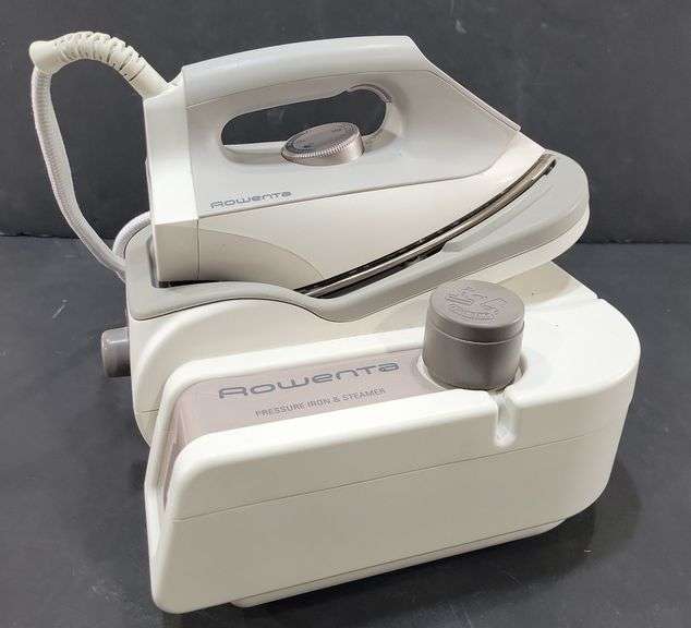 Rowenta Pressure Iron & Steamer - Black And Gold Auctions
