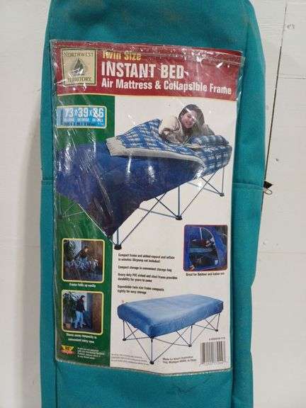 Northwest Territory Twin Size Instant Bed w/ Storage Bag - Black And ...