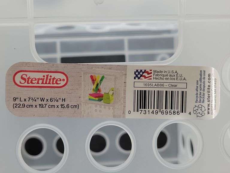 (10) New Sterilite Organizing Boxes - Black And Gold Auctions