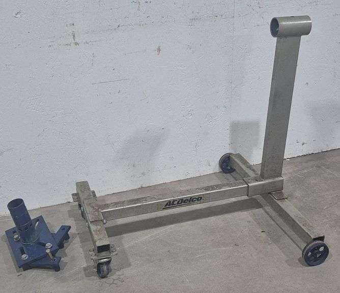 AC Delco Heavy Duty 1/2 Ton Engine Stand - Black And Gold Auctions