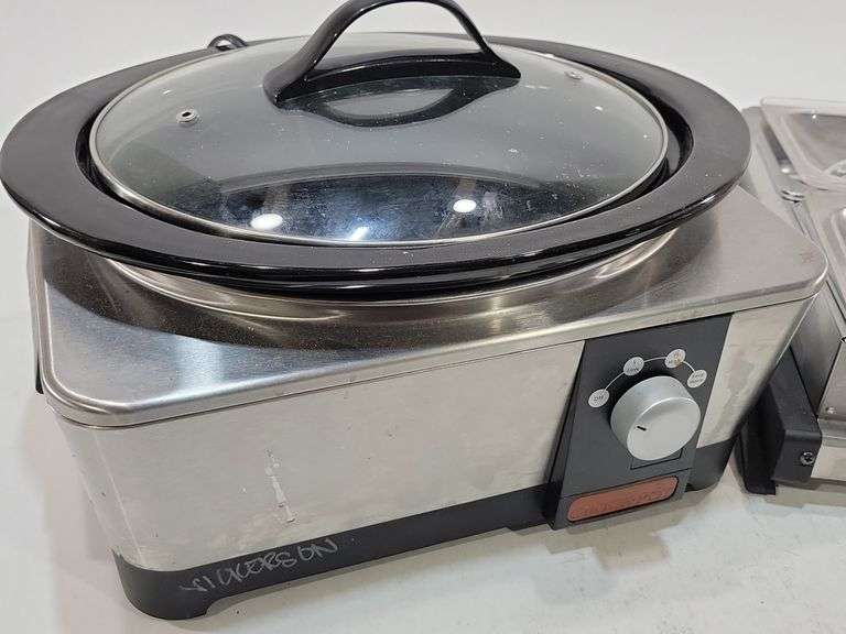 Crock Pot & Kitchen Living Divided Food Warming Server - Black And Gold ...