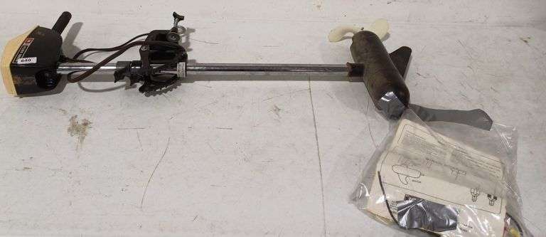 Minn Kota Model 65B Trolling Motor - Black And Gold Auctions