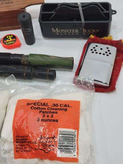 Hunting Supplies: Animal Calls, Lighters, 30 Cal Cotton Cleaning ...