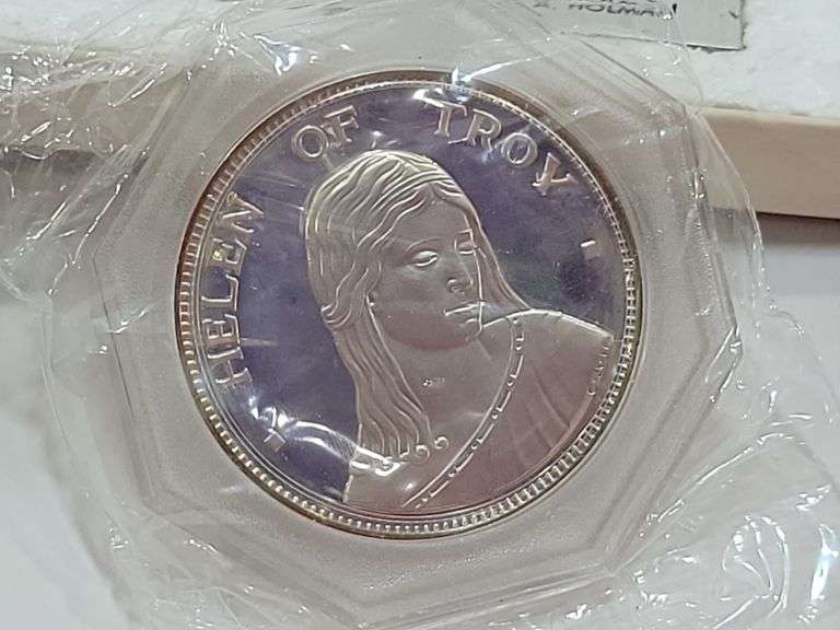 Sterling Silver Coin: The Helen of Troy Coin- Medal by George A. Holman ...