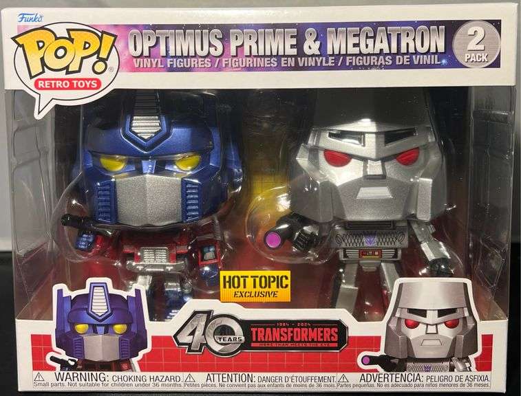 Funko Pop! Retro Toys Transformers “Optimus Prime & Megatron” 2-Pack ...