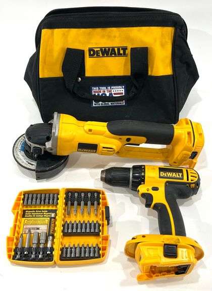 DeWALT DC411 4-1/2” Heavy Duty Cordless Cut-Off Drill & DC720 1/2 ...