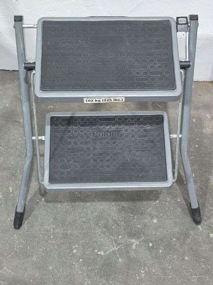 (2)Step-Stools - Black And Gold Auctions