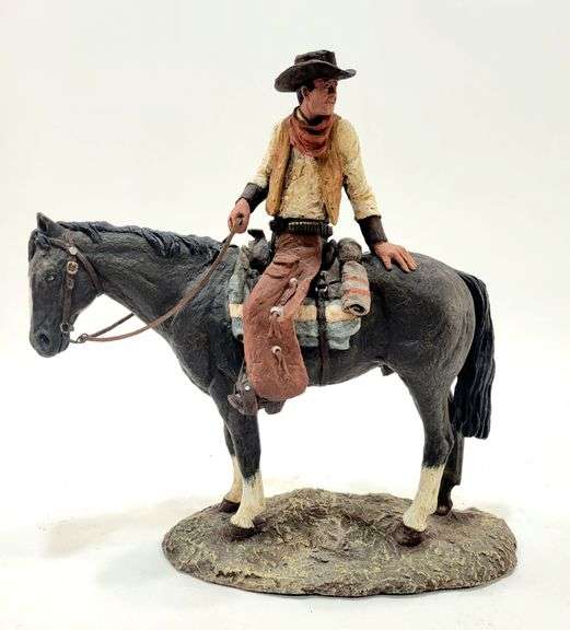 Monford Original Western Sculpture of John Wayne "The Herder" - Black ...
