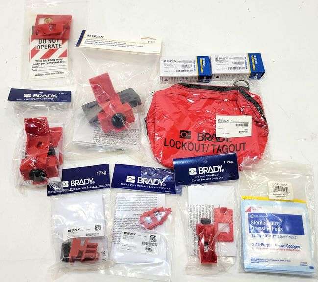New Brady Pole Circuit Breaker Lock Out Kits & More - Black And Gold ...