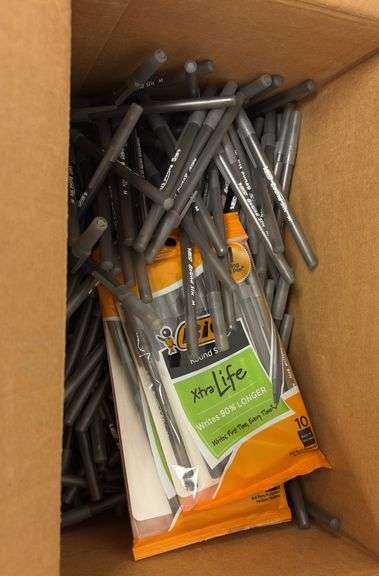 Box of Pens - Black And Gold Auctions