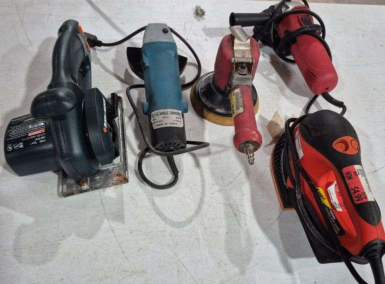 Collection Of Sanders, Grinders, & Saw - Black And Gold Auctions