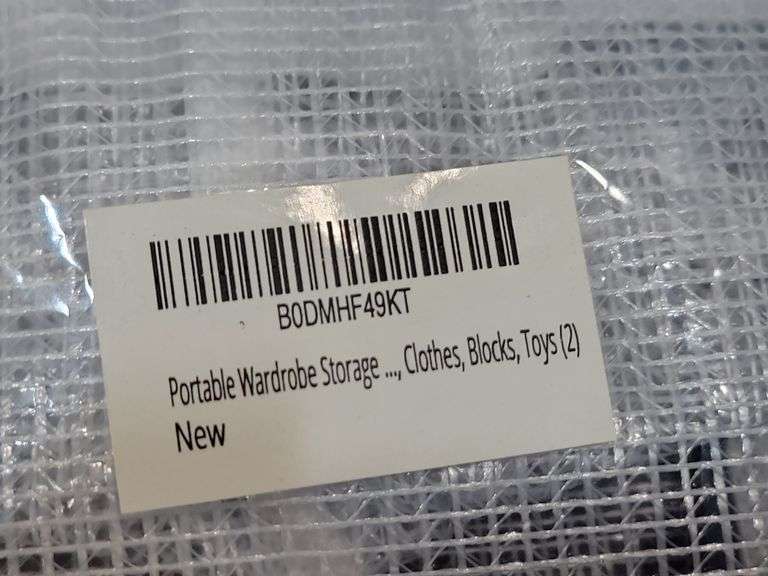 New 2-Pack Portable Mesh Zip-Up Storage Box - Black And Gold Auctions