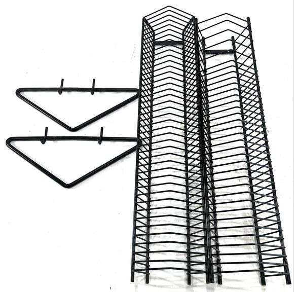 Metal Wire CD Storage Rack - Black And Gold Auctions
