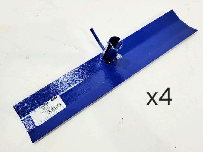 (4) New Concrete Spreader Tool Heads - Black And Gold Auctions