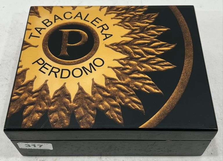Tabacalera Perdomo Cigar Box Full of Mixed Cigars - Black And Gold Auctions