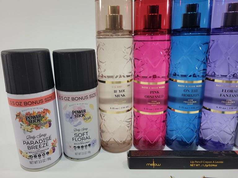 Self Care Lot: Bath & Body Works Perfume, Body Spray, Lip Pencil ...